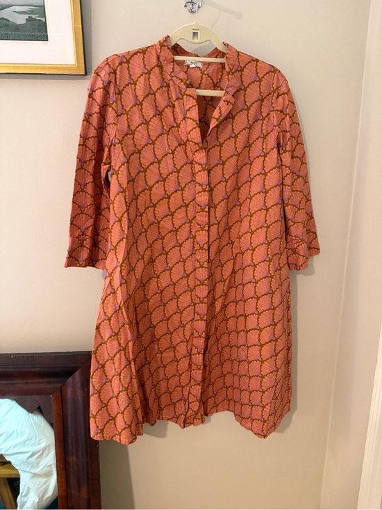Zuri | Dresses | Womens Mini Shirt Dress In Coral Pattern | Poshmark